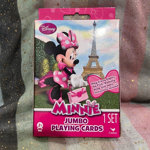 Disney | Toys | Disney Minnie Mouse Jumbo Playing Cards | Poshmark